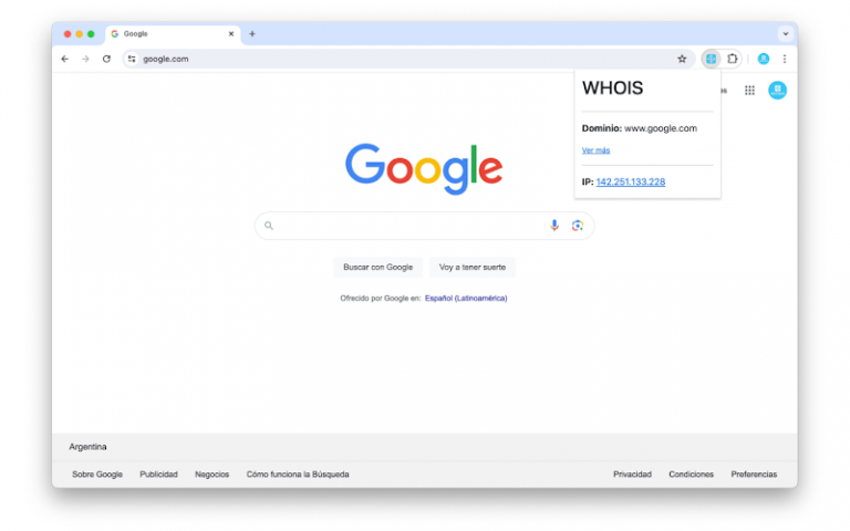 Extensión de Whois de dominios gratis para Google Chrome - WNPower Blog